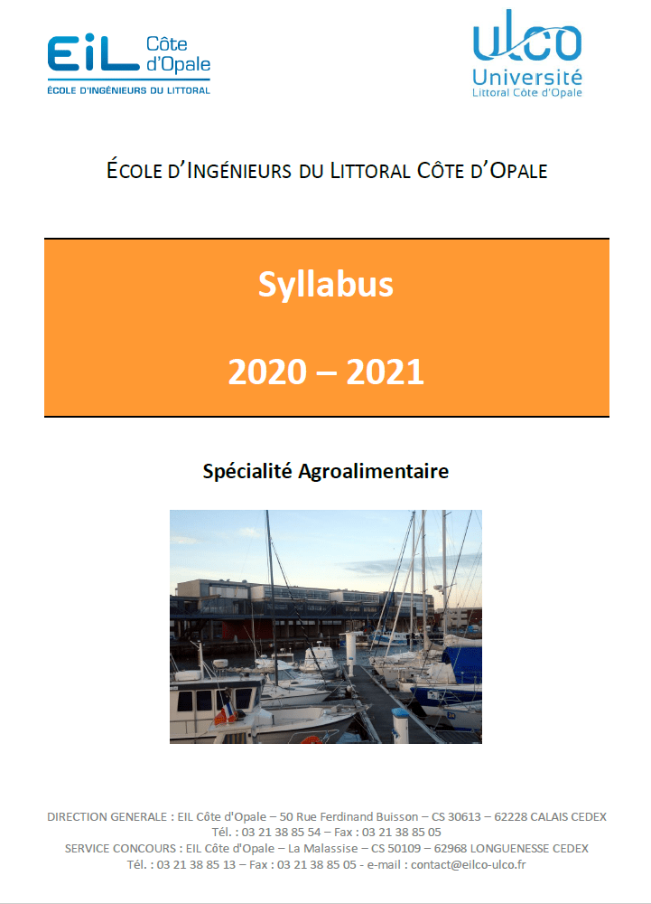 Guide des études et Syllabus – EILCO
